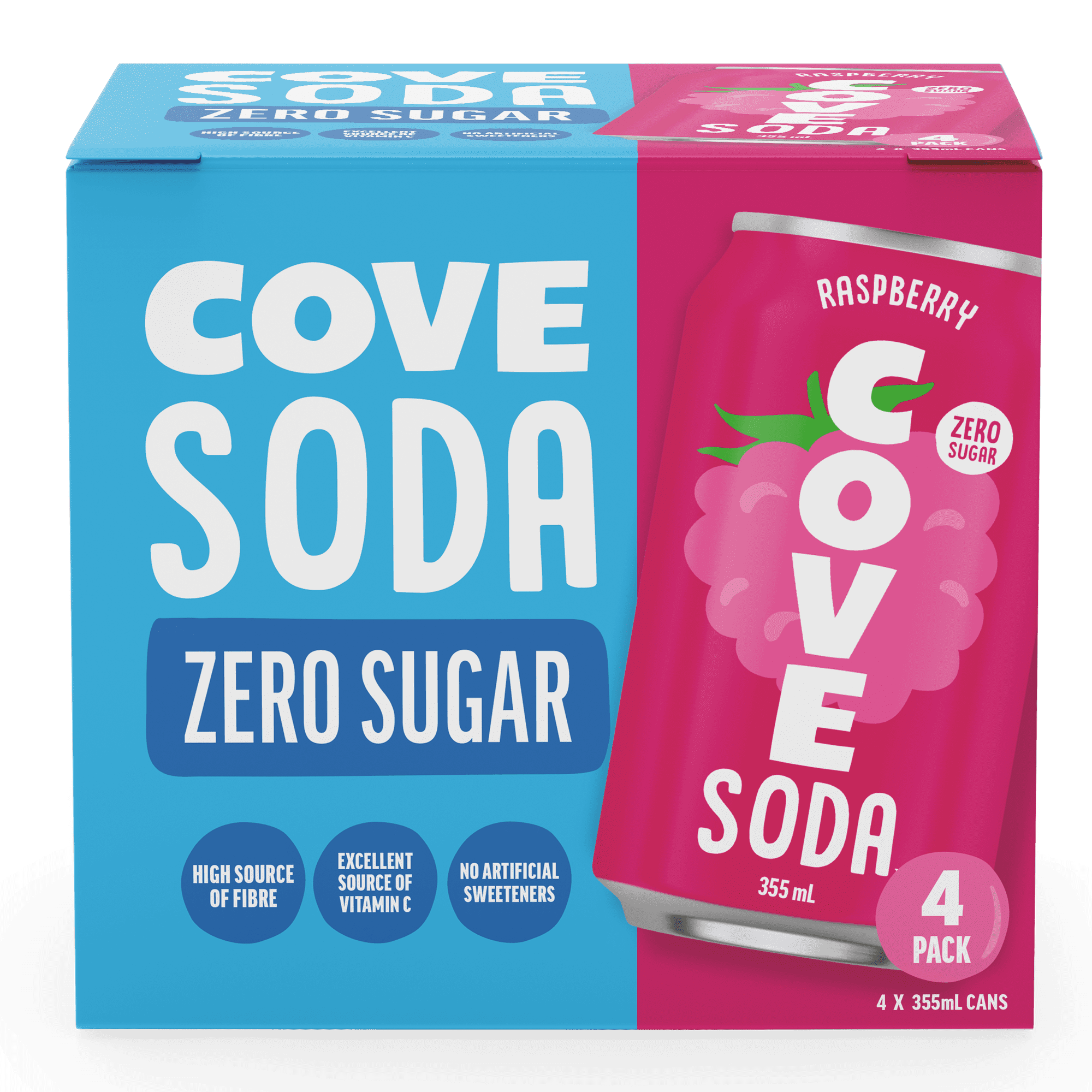 Click here for Cove Soda Cove Raspberry Soda 355ml prices