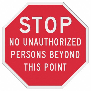 Whoa Stop Sign Rustic Embossed Metal Sign - Walmart.com