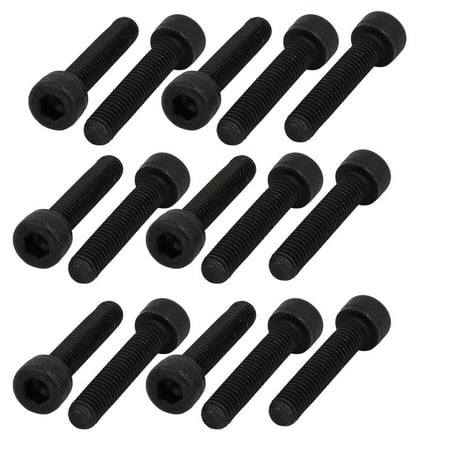 15pcs M5x25mm 12.9 Grade Hex Socket Cap Left Hand Thread Screw Bolt ...