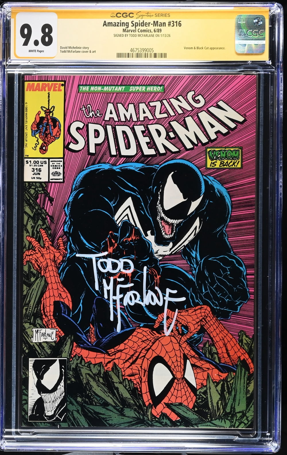 Amazing Spider-Man #316 - CGC 9.8 Comic Book - Walmart.com