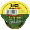 Mt. Olive Mini Whole Individual Pack of Kosher Dill Petite Pickles, 4 ...