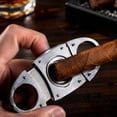 Cigar Cutter Guillotine – Stainless Steel Cigar Clippers – Double Cut ...