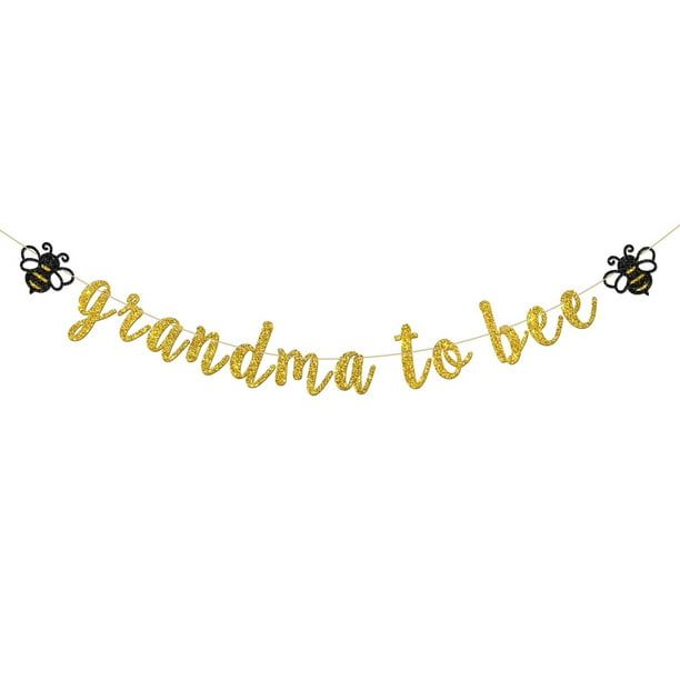 Buzzing Joy Banner for Grandma to Bee, Bumble Bee Baby Shower Decor ...