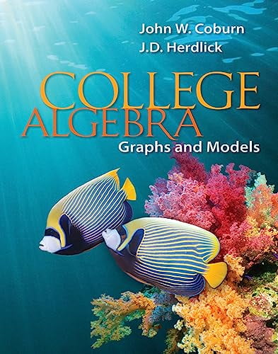 Pre-Owned College Algebra: Graphs & Models (Hardcover) 0073519545 ...