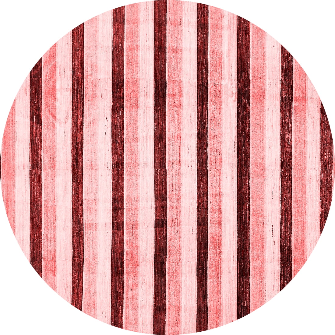 Ahgly Company Indoor Round Solid Red Modern Area Rugs, 8' Round ...