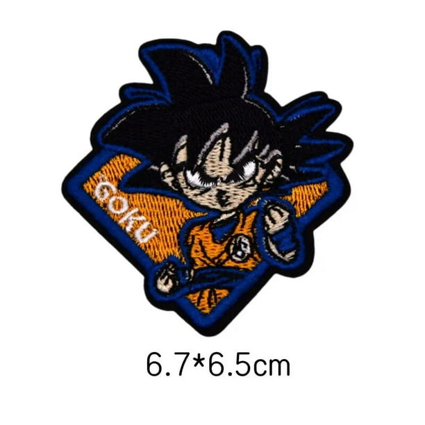 Nuevos parches bordados de Dragon Ball Goku para ropa, parches bordados ...