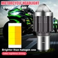 BA20D H6 S2 S1 LED Motorcycle Headlight Spot Light Bulb Hi/Lo Motorbike ...