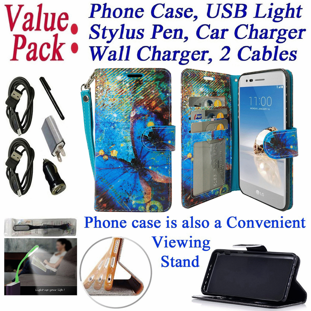 ~Value Pack~ for 5" LG K8 2018 K8 2017 LG FORTUNE Case Wallet Phone ...