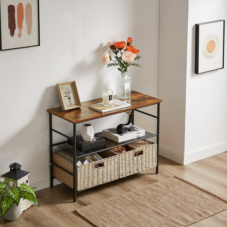 Sofa Table With Storage Baskets | Cabinets Matttroy
