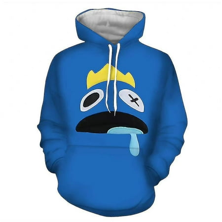 Mens Roblox Rainbow Friends Print Hooded Sweatshirt Hoodies Tops ...