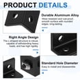 Uxcell 10Pcs 4 Hole Inside Corner Bracket, L Bracket Connector for 2040 ...