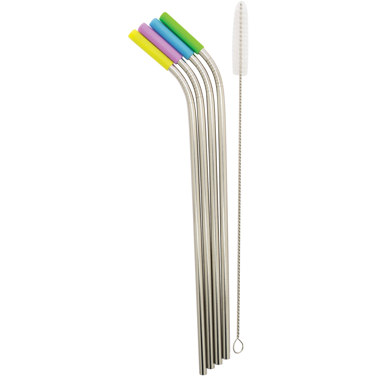 Starfrit 092847-006-0000 Stainless Steel Reusable Straws with Silicone ...