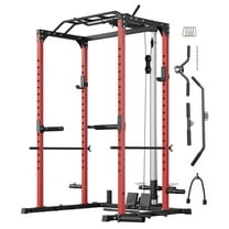 ULTRA FUEGO Power Cage - Multi-Functional Rack with J-Hooks, Dip ...