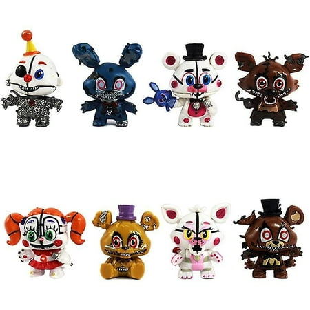 Pack Of 8 Freddys Five Nights Action Doll Toys Set Of 10 Pizzeria ...