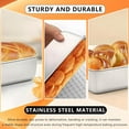Loaf Pans for Baking Breads, Stainless Steel Baking Loaf Pan, 4 Pack ...