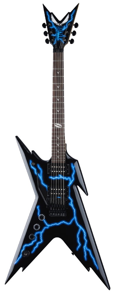Dean 6-String Lefty Razorback Floyd Lightning Electric Guitar (RZR DB F ...