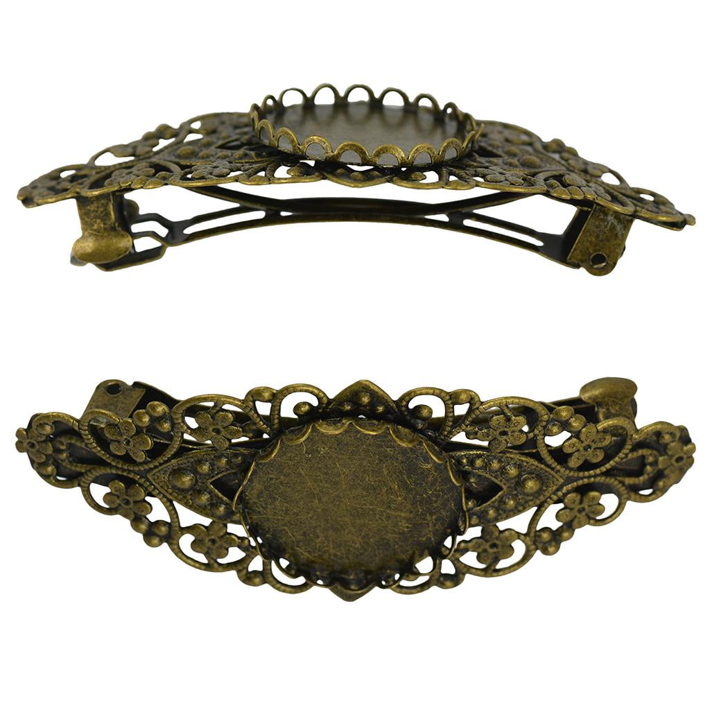 Click here for Lionlar 2pcs Antique Bronze Floral French Clip Hai... prices
