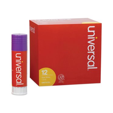 Universal Glue Stick, .28 oz, Stick, Clear, 12/Pack - Walmart.com