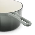 MegaChef 2 Quart Enameled Cast Iron Sauce Pan in Gradient Gray ...
