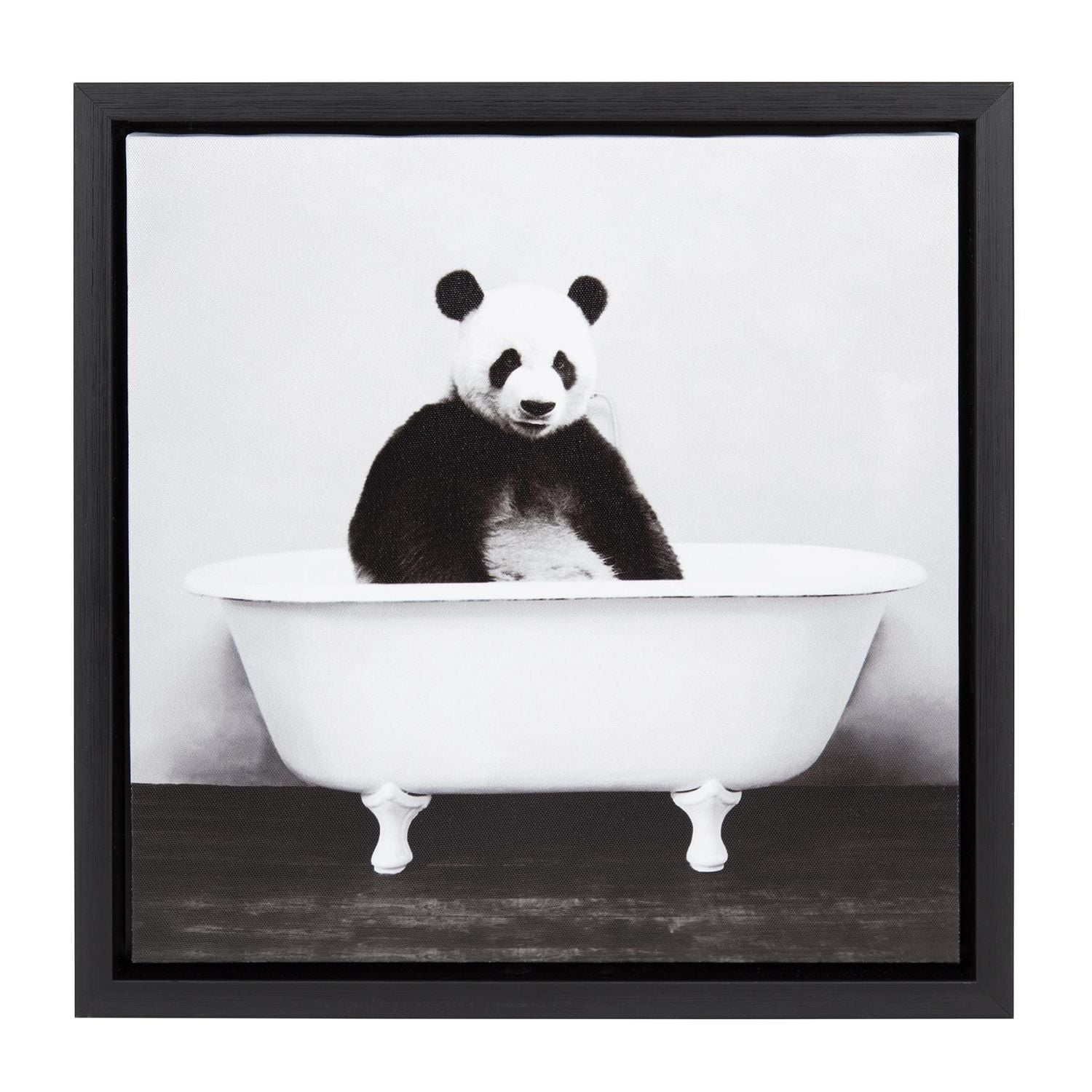 Click here for Designovation Panda In The Tub Framed Canvas Wall... prices
