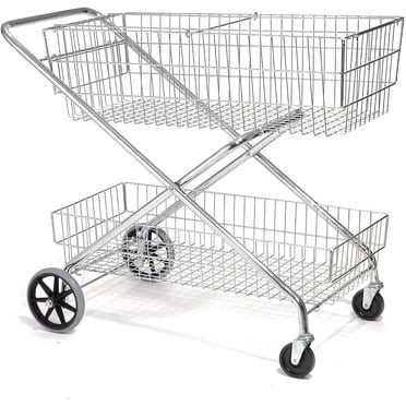 Global Industrial Steel Utility Cart w/3 Shelves, 1200 lb. Capacity, 30 ...