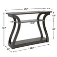 ZENY Simple Style Long-Lasting MDF Accent Console Table for Entryway ...