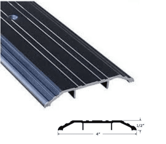 CBW Black Aluminum Threshold 4" Wide 1/2" High - 36-1/2 Inch Length ...