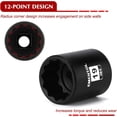 CERPXFF-14PCS 3/8"Dr. Deep Impact Socket Set, Metric, 12-Point, CR-V ...