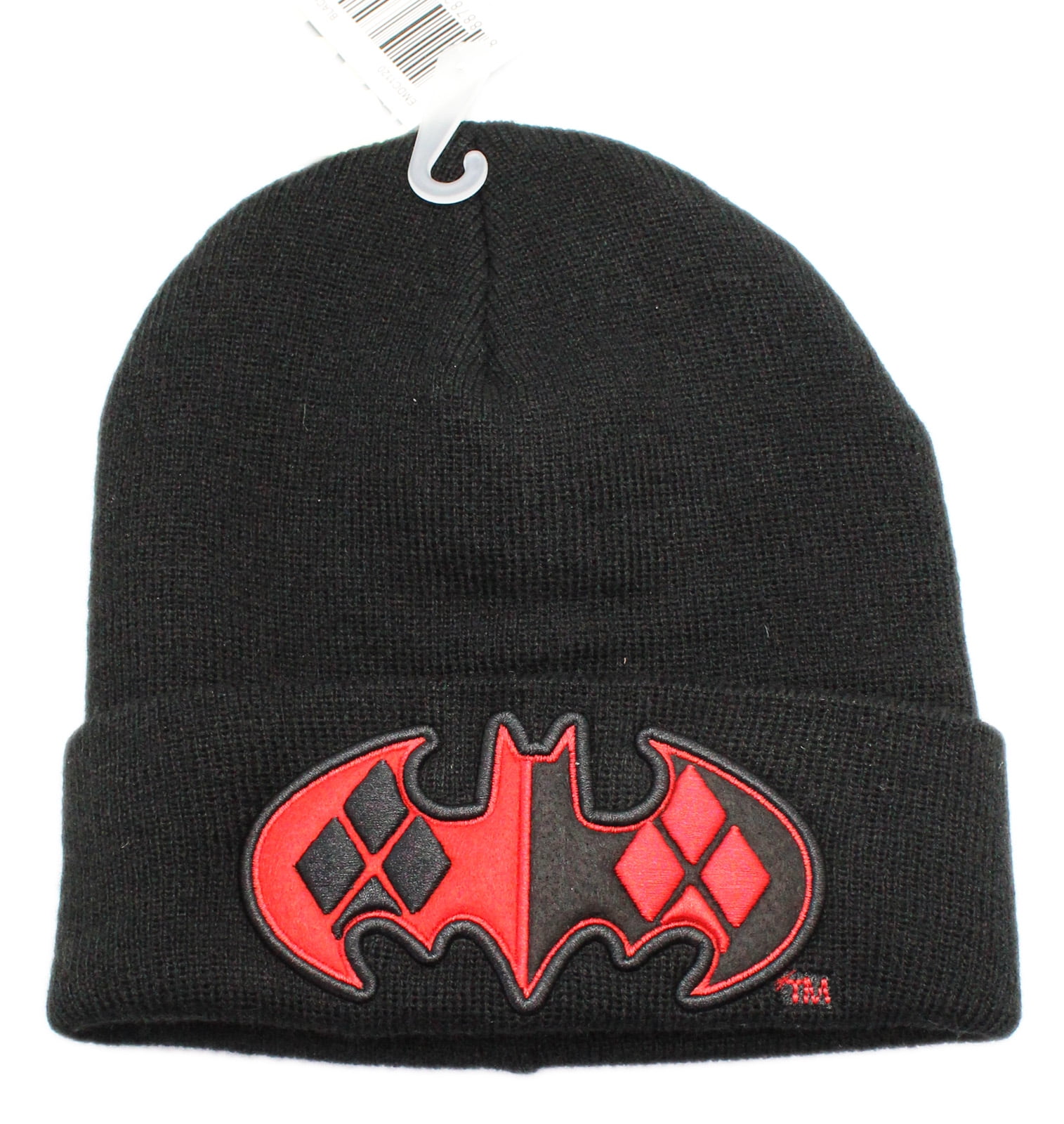 DC Comics Batman Beanie With Red and Black Bat Symbol - Walmart.com