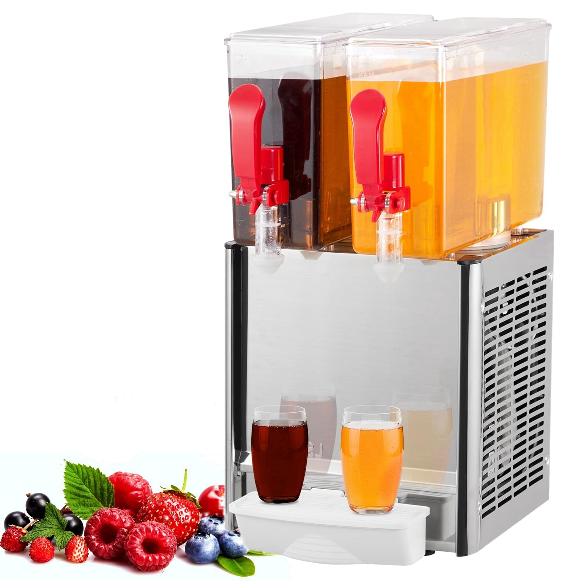 Soonbuy 2 Tanks 5.28 Gallon 20L Commercial Beverage Dispenser ...