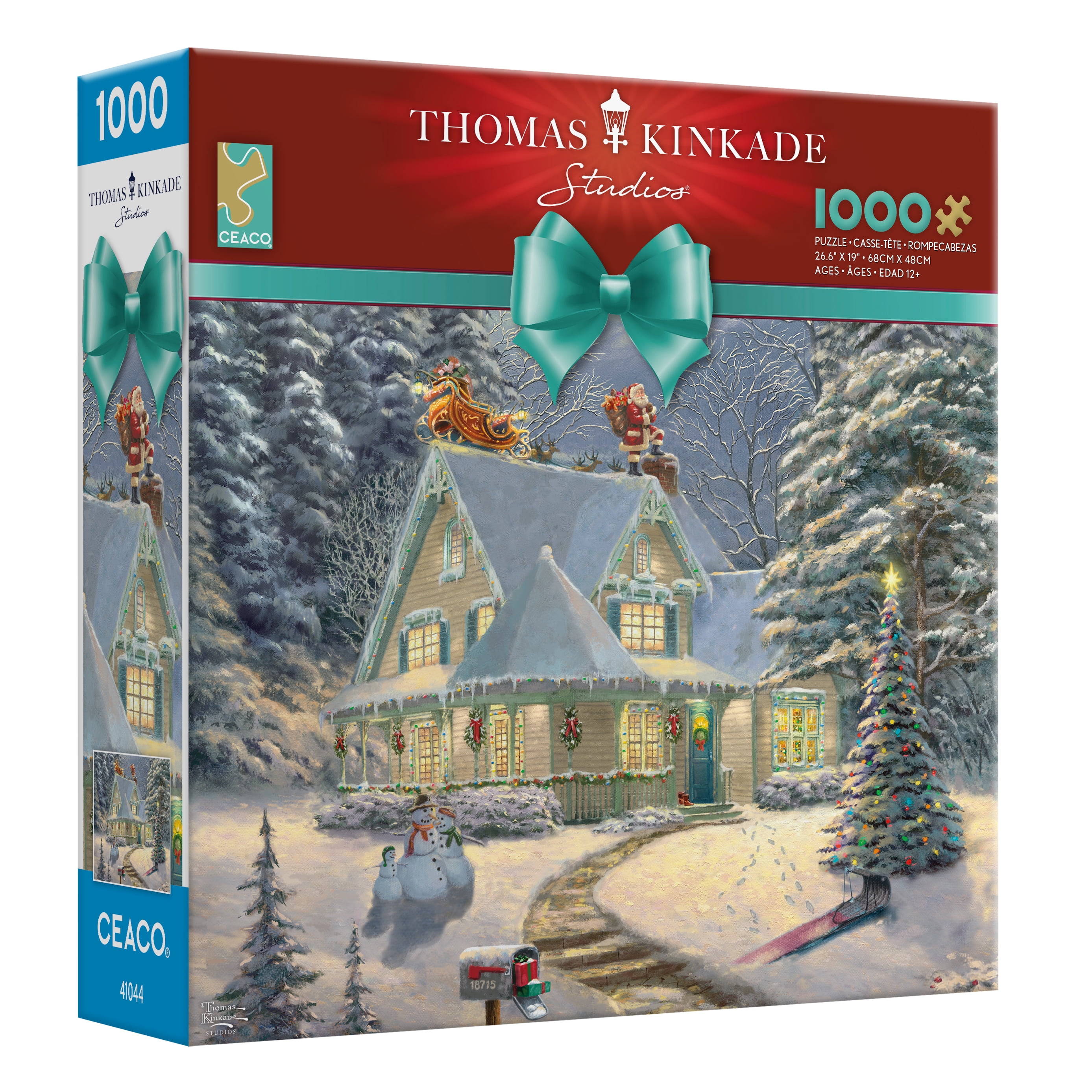Ceaco 1000-Piece Thomas Kinkade Holiday Midnight Delivery Interlocking ...