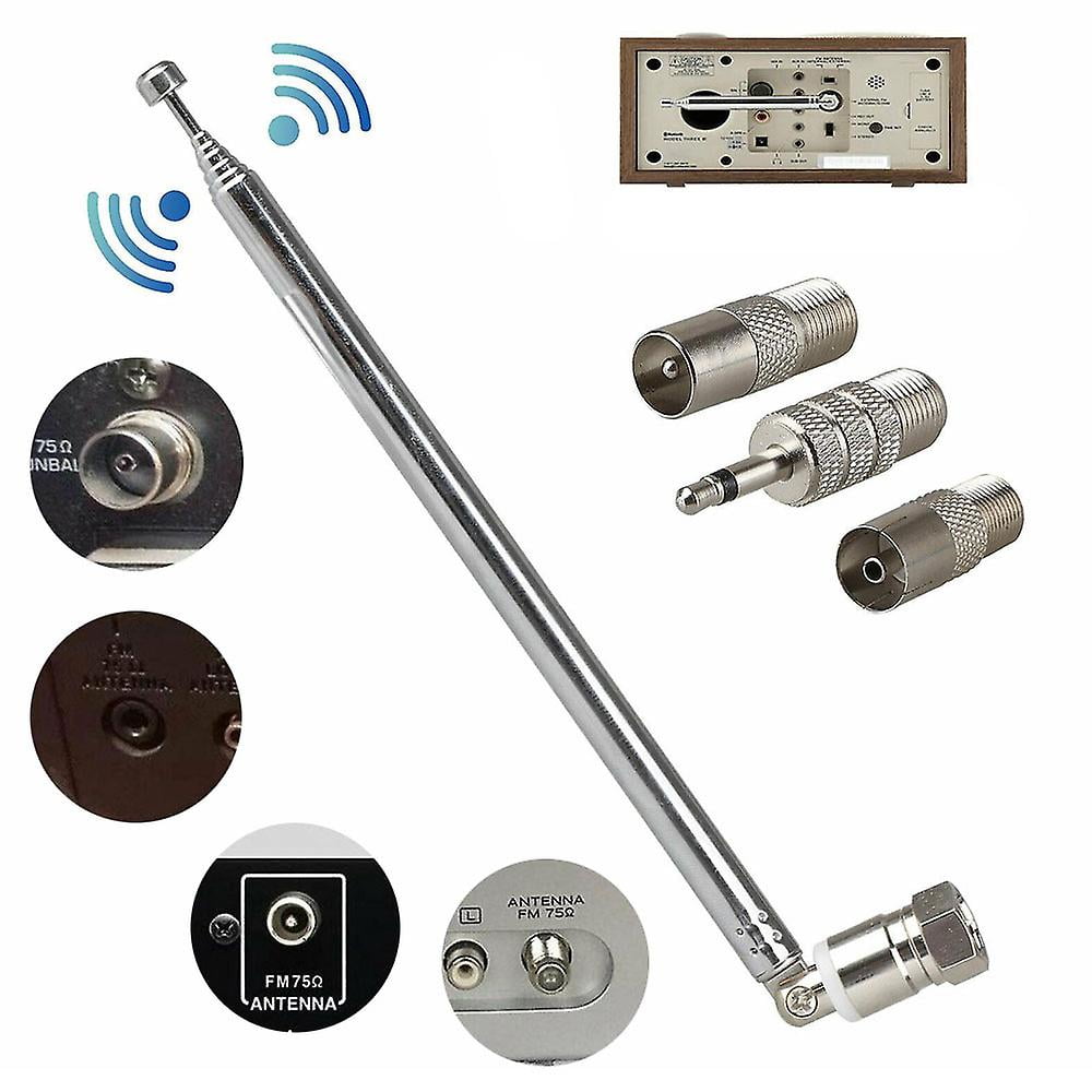 Antena de Radio FM YONGSHENG Antena telescópica macho tipo F 75 ohmios | Walmart en línea