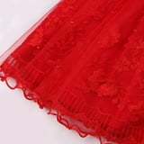 Baby Dress Kids Birthday Elegant Sleeveless Mesh Bowknot Wedding ...