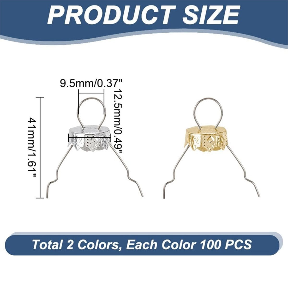 Click here for Unbranded 200 Pcs Christmas Ornament Caps In Gold... prices