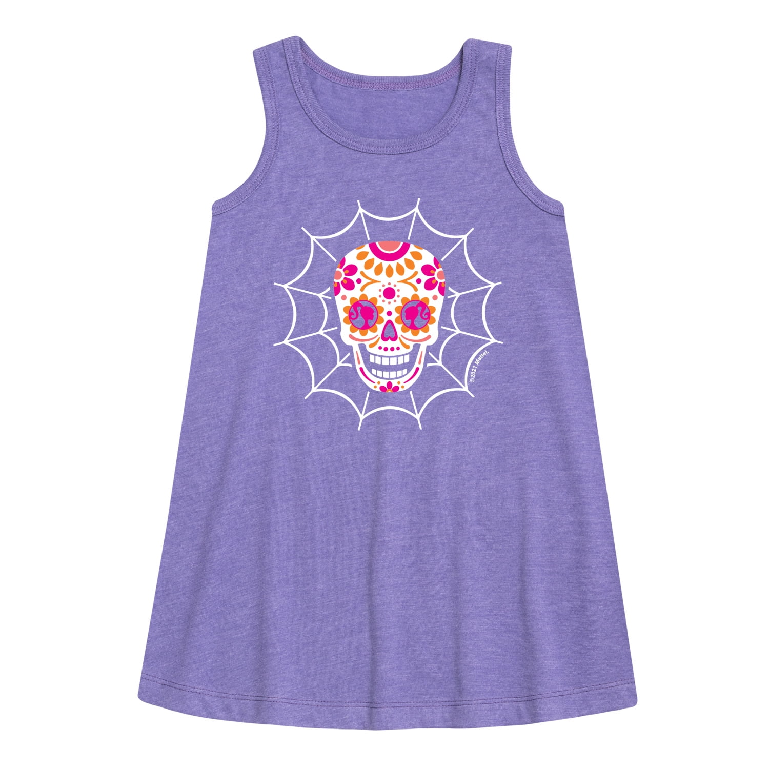 Barbie - Dia Los Muertos Skull - Toddler and Youth Girls A-line Dress ...
