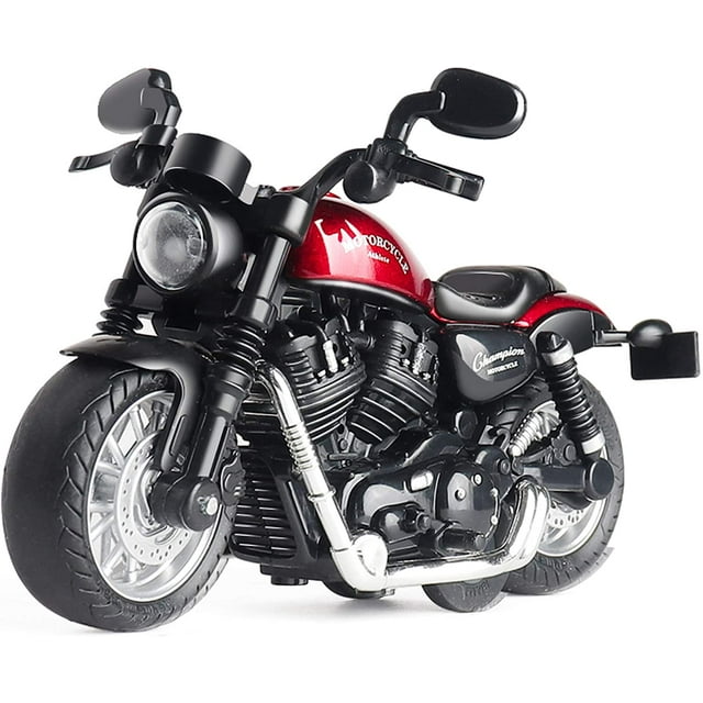 Mini Toy Motorcycle - Pull Back Toy Cars with Sound and Light Toy,Toy ...