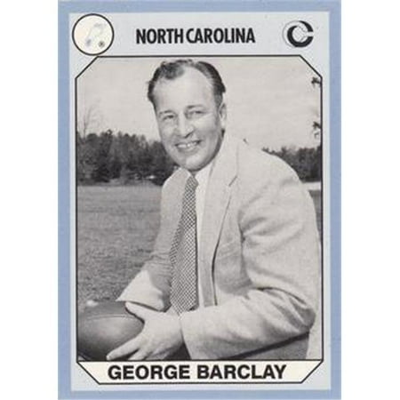 George Barclay Football Card (North Carolina) 1990 Collegiate ...