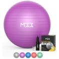 Exercise Ball 55 To 85cm Extra Thick Antiburst Yoga Ball With Hand Pump ...