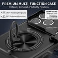 4-in-1 Protective Case with Camera Slider, 360° Ring Grip & Kickstand ...