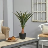 Nearly Natural 30" Plastic Agave Artificial Plant, Green - Walmart.com
