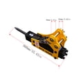 MachPro Mini Excavator Attachments Hydraulic Hammer Breaker Kit – High ...