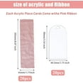 20Pcs Blank Acrylic Signs with Polyester Ribbon for Wedding Clear ...