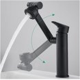 1080° Swivel Bathroom Sink Faucet Mixer Deck Mounted Splash Proof Water ...