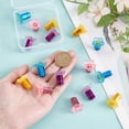 16Pcs 4 Colors Resin Flower & Aluminium Alloy Tire Valve Stem Caps ...