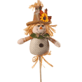 4PCS Thanksgiving Decorations Harvest Season Scarecrows Stick Doll ...