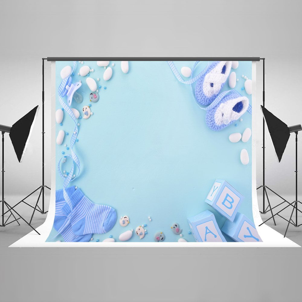 MOHome 7x5ft Blue Newborn Photography Backdrop Baby Photo Studio ...
