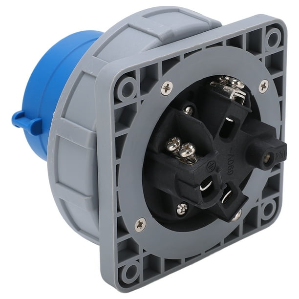 Site Socket, 220-240V 63A 3Pin 2P+E Flame Retardant Secure Conductivity ...