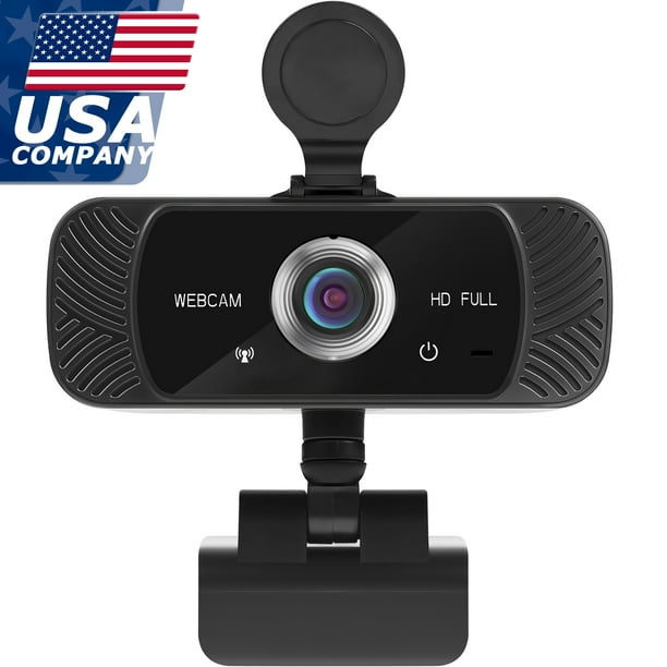 1080p Webcam Full HD Web Camera w/ Built-In Microphone, 30fps, USB 2.0 ...