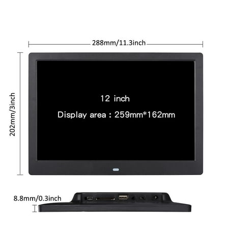 12 Inch Digital Photo Frame US Standard Electronic Smart Picture Video ...