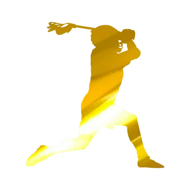 Lacrosse Player Sticker Decal Die Cut - Self Adhesive Vinyl ...